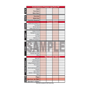 Lift Truck Log Replacement Book – Lift Truck Supply